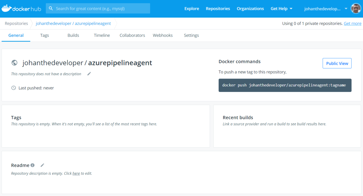 How To Create A Docker Container In Docker Hub Azure Pipeline Agent Johan The Developer 2451